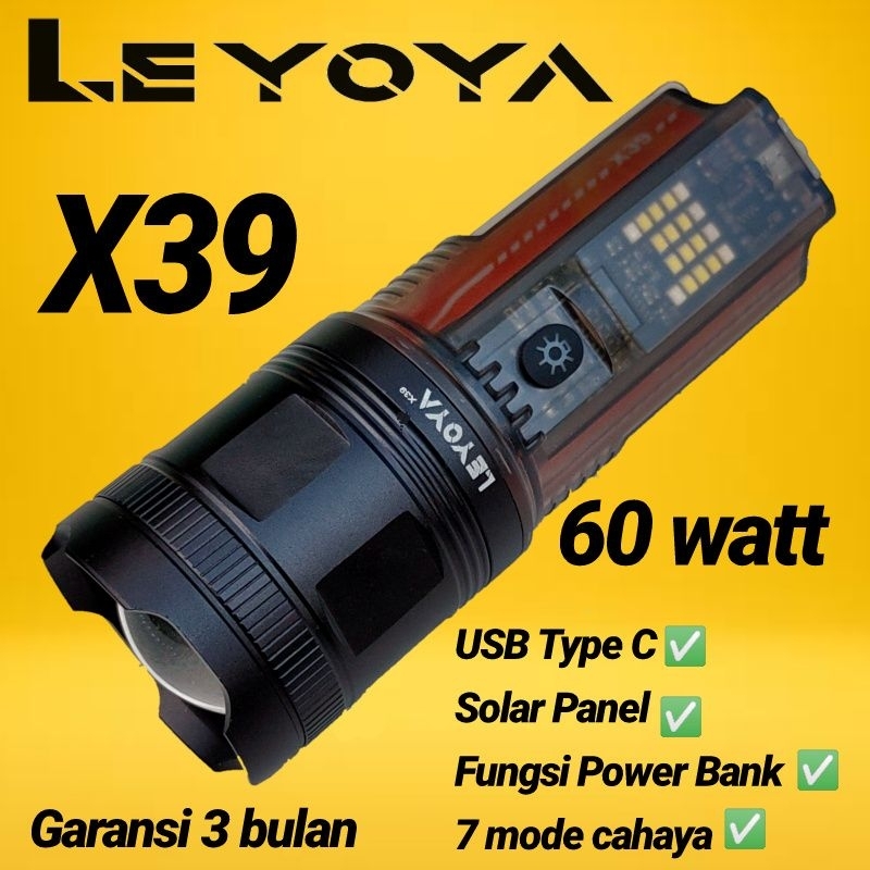 Jual Senter X39 Multifungsi Super Terang | Shopee Indonesia