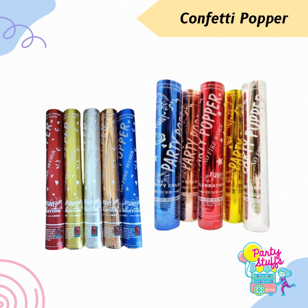 Jual Confetti Tombol / Confetti Pencet / Confetti Party | Shopee Indonesia