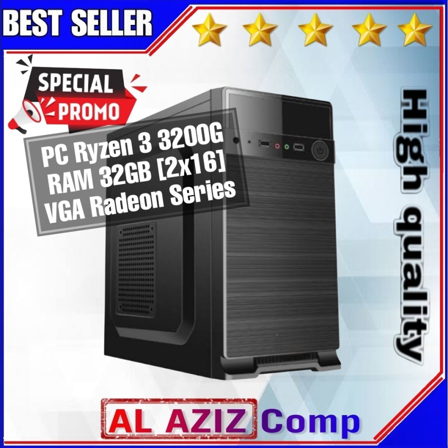 Jual PC Gaming Design AMD Ryzen 3 3200g Vga Radeon Series RAM 16gb SSD ...