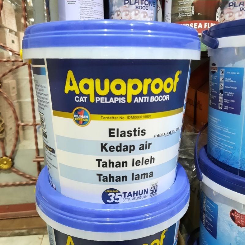 Jual Cat Anti Bocor Aquaproof 4 kg / Cat Tembok Elastis / Cat Dinding Anti Bocor Aqua proof 4kg ...