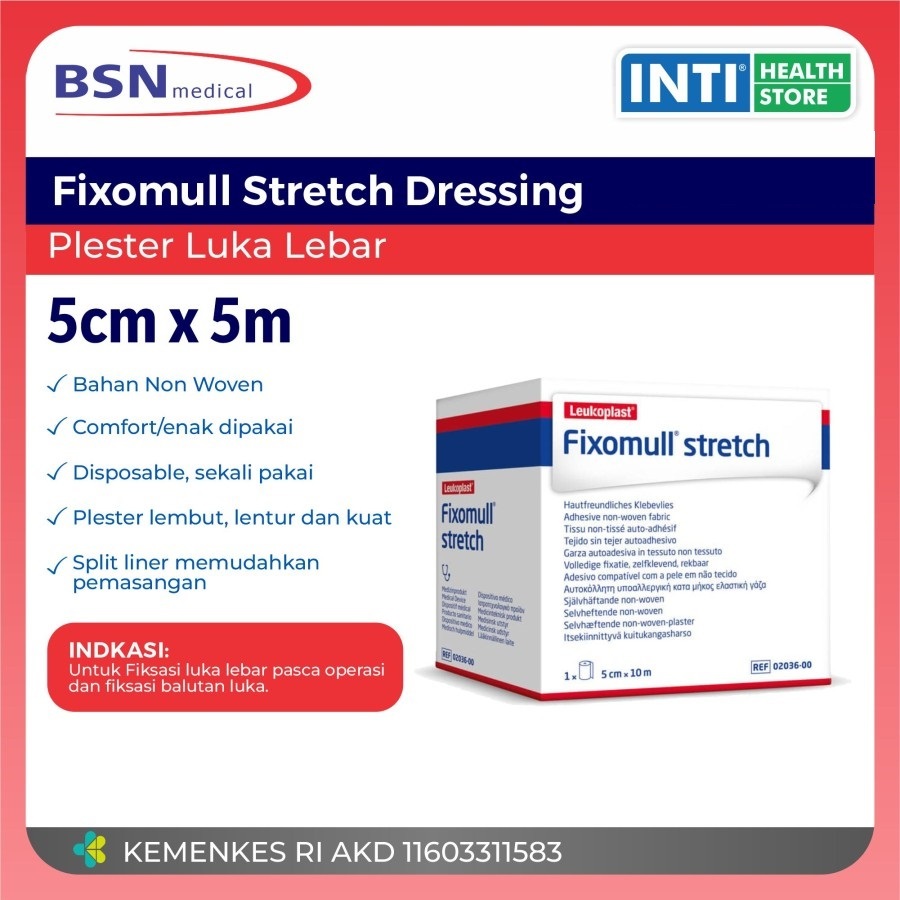 Jual BSN | Fixomull Stretch Dressing 5 cm x 5 m | Plester Luka ...