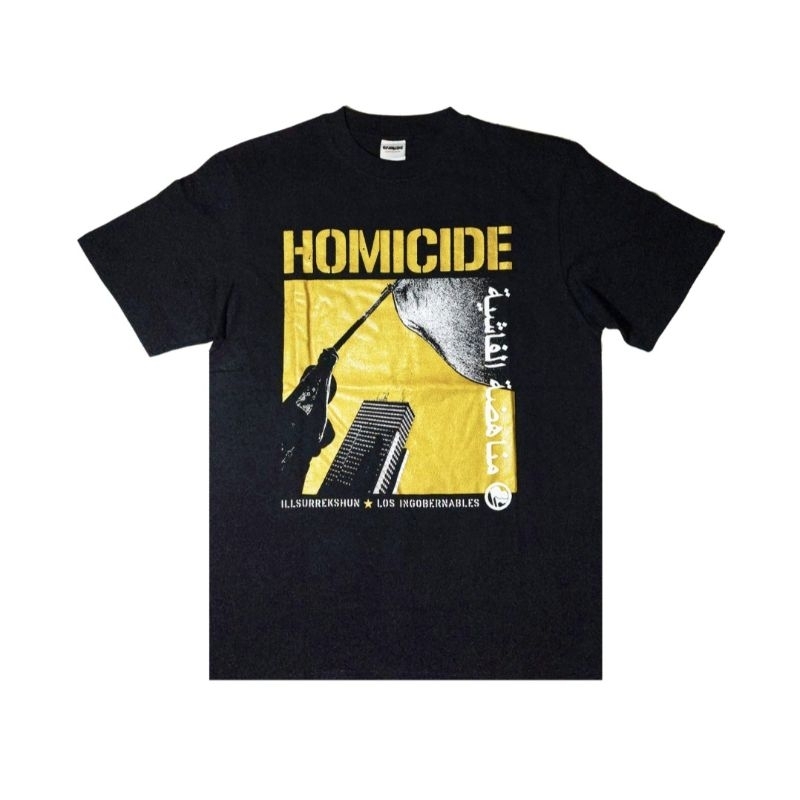 Jual T-shirt Band Official Homicide - Bendera Gold (Rilised by Grimloc ...