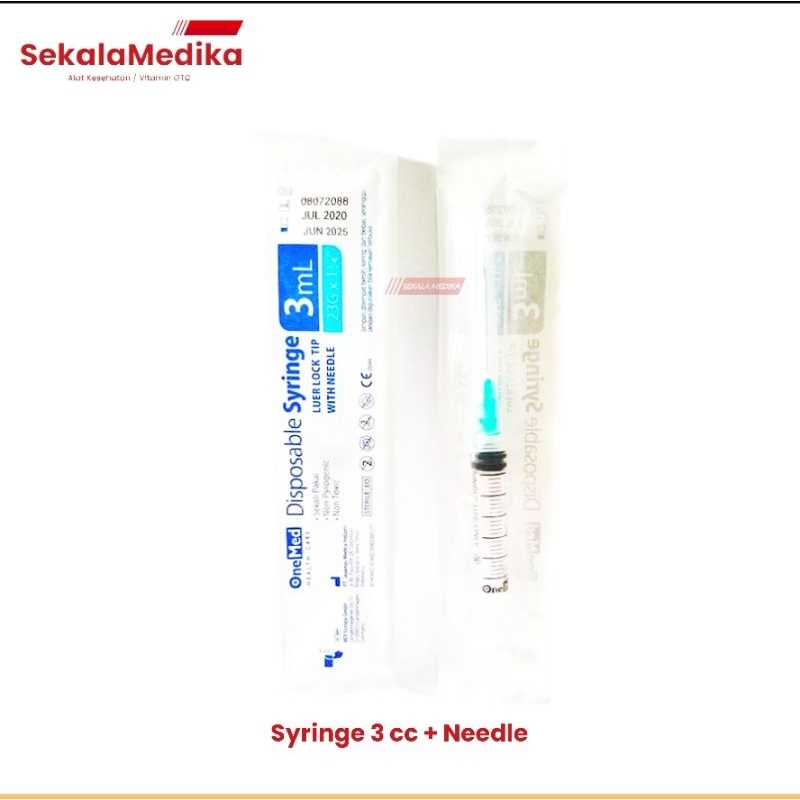 Jual SYRINGE 3Ml DISPOSABLE SPUIT 3CC / PCS | Shopee Indonesia