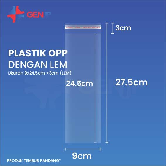 Jual Plastik OPP/KACA Dengan LEM Ukuran 9x24.5cm +3cm(LEM) 100pcs/Pack Multifungsi | Shopee ...