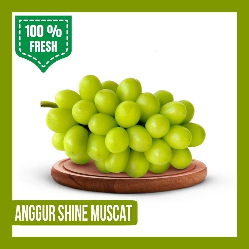 Jual ANGGUR HIJAU SHINE MUSCAT SEEDLESS 1KG | Shopee Indonesia