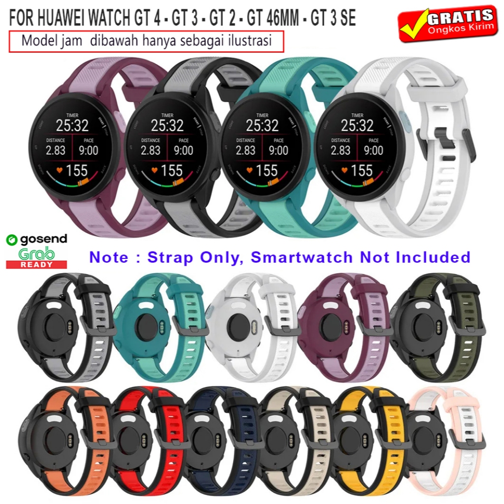 Jual Strap Tali Jam HUAWEI WATCH GT 4 - GT 3 - GT 2 - GT 46MM - GT 3 SE ...