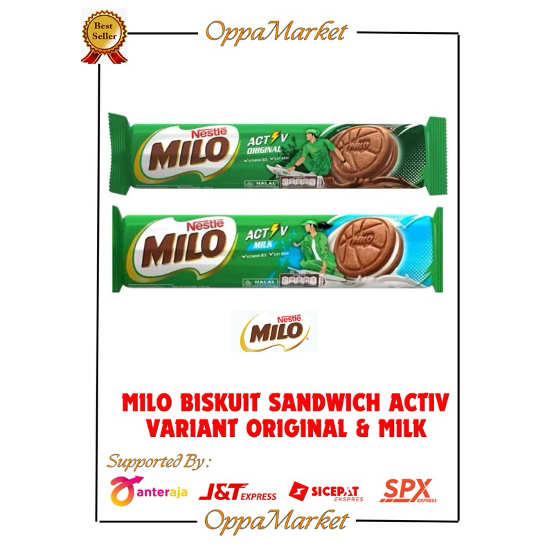 Jual MILO BISKUIT SANDWICH ACTIV ORIGINAL/MILK 104G | Shopee Indonesia