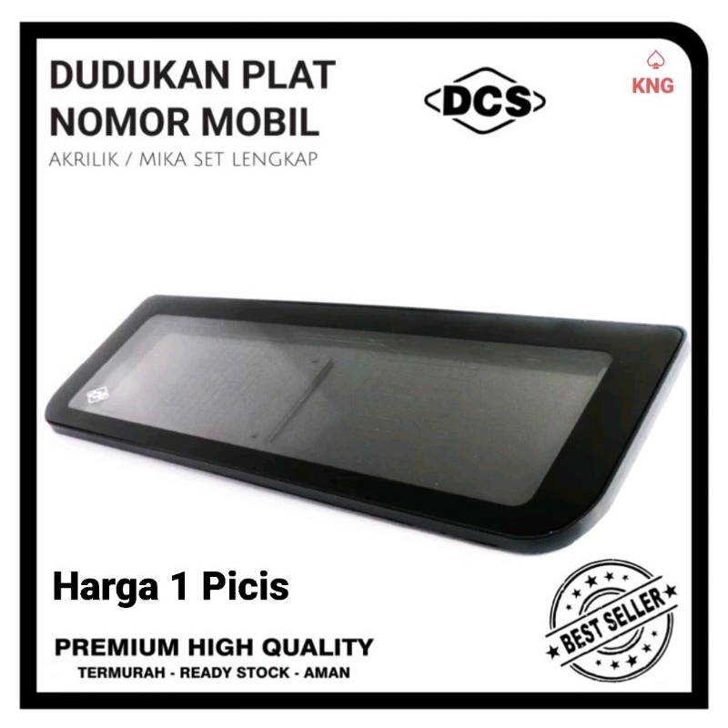 Jual Dudukan Plat Nomor Mobil Acrylic Mika Ukuran Standard Tanpa Led 1 ...