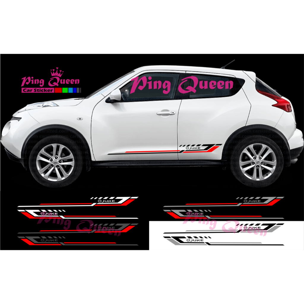 Jual STICKER MOBIL NISSAN JUKE STICKER STRIPING VARIASI MOBIL JUKE ...