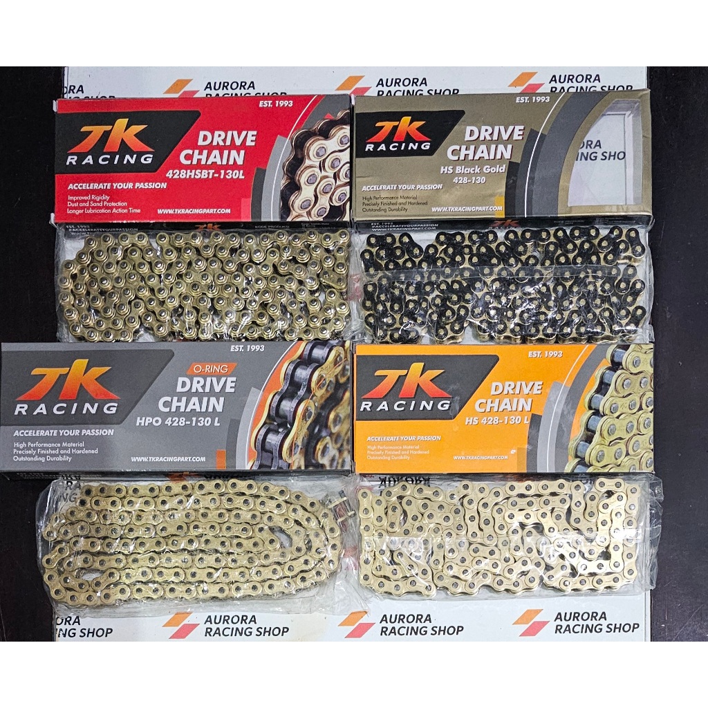 Jual RANTAI TK RACING 428 HS - 130L GOLD / 428 HS - 130L BLACK GOLD ...