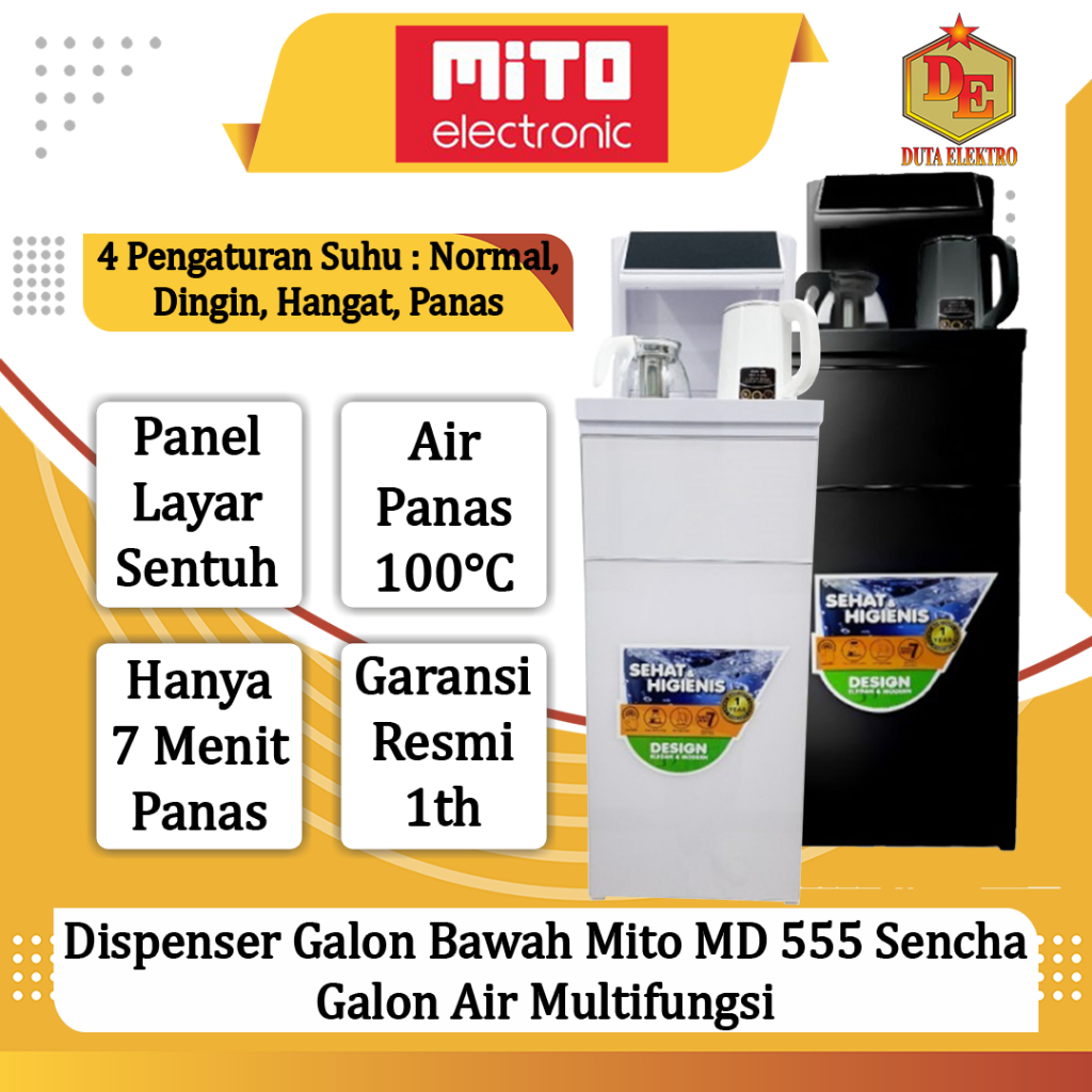 Jual Dispenser Galon Bawah Mito MD 555 Sencha Galon Air Multifungsi ...