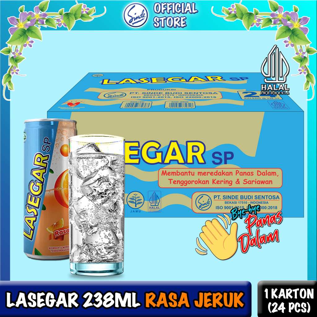 Jual CARTON: LASEGAR 238ML JERUK | Shopee Indonesia