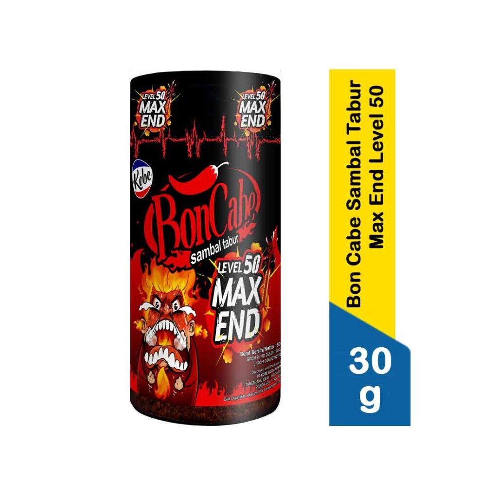 Jual KOBE BON CABE LEVEL 50 MAX END SAMBAL TABUR BOTOL 30gr | Shopee ...