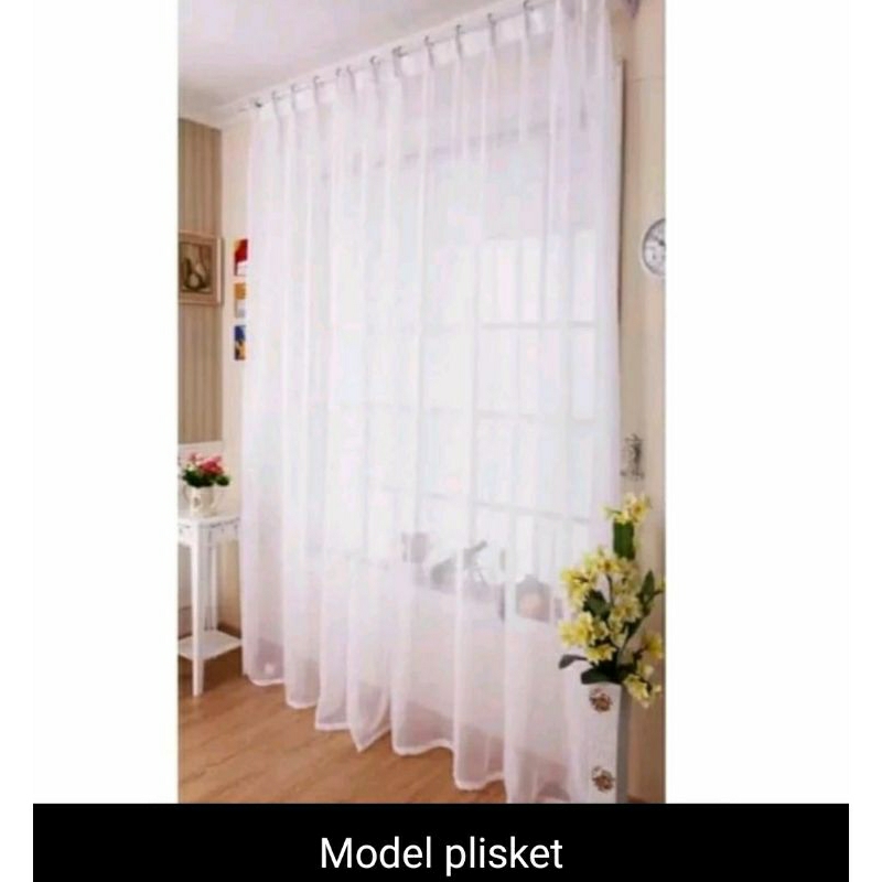 Jual Vitrase model plisket / Daleman gorden / vitrase foil | Shopee ...