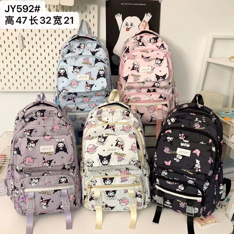Jual Tas ransel kuromi sanrio anak sekolah \ Tas backpack perempuan sanrio JY592 | Shopee Indonesia
