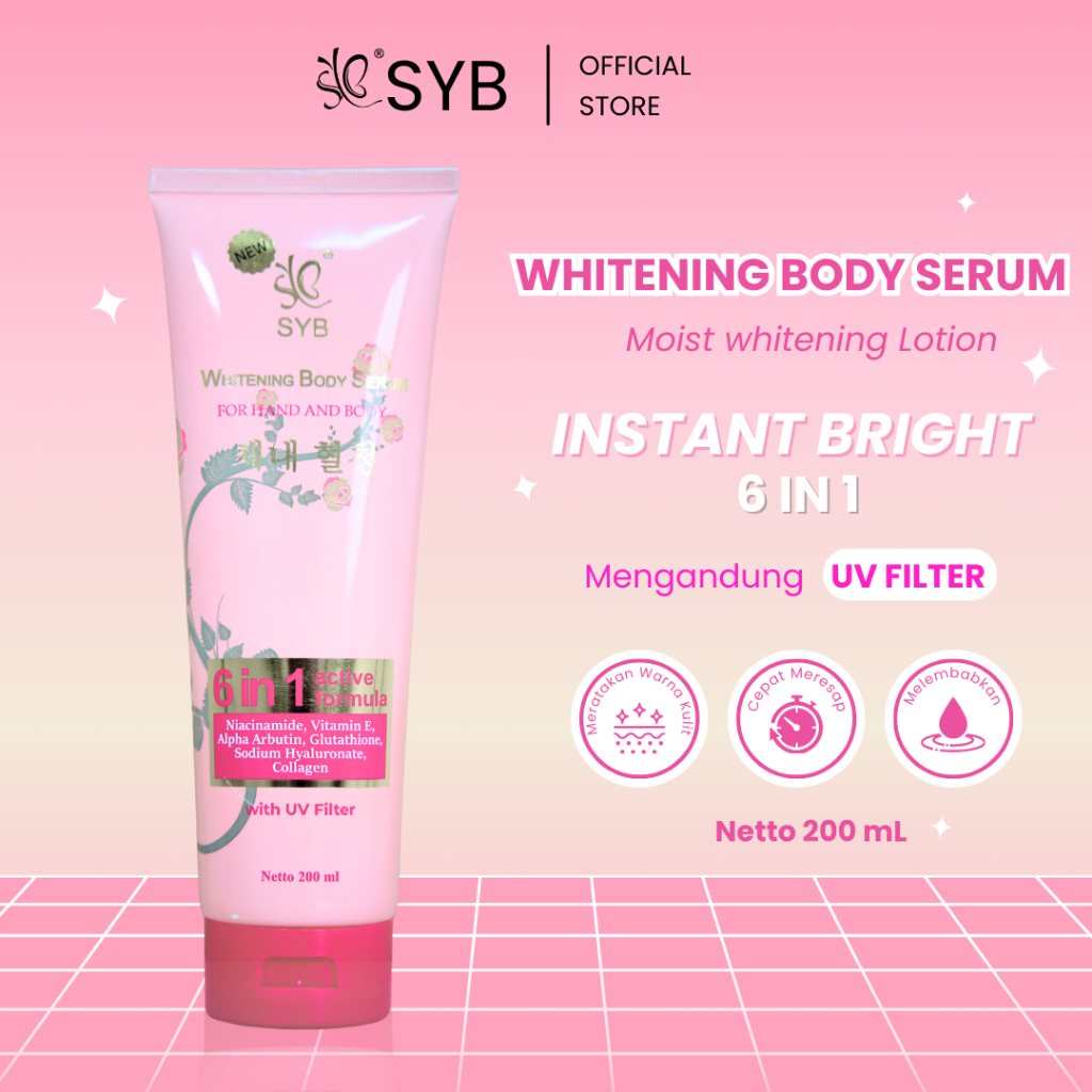 Jual NEW SYB WHITENING BODY SERUM WITH COLLAGEN | Shopee Indonesia