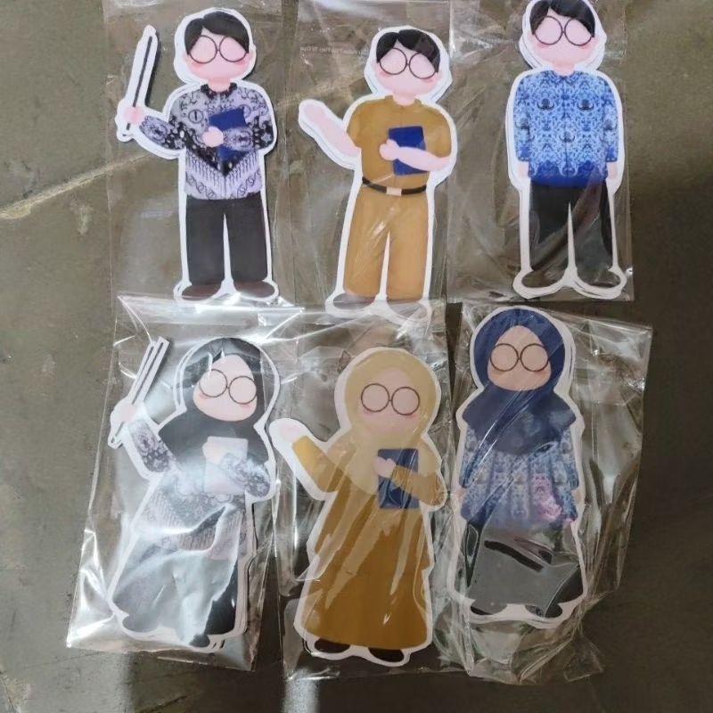 Jual TOPPER GURU ISI 5 LEMBAR, Topper Buket Hari Guru Karakter Guru ...