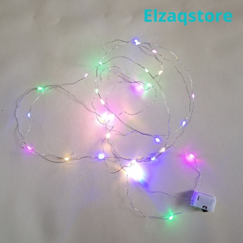 Jual Lampu Layangan Baterai LED Kawat Kelap Kelip | Shopee Indonesia