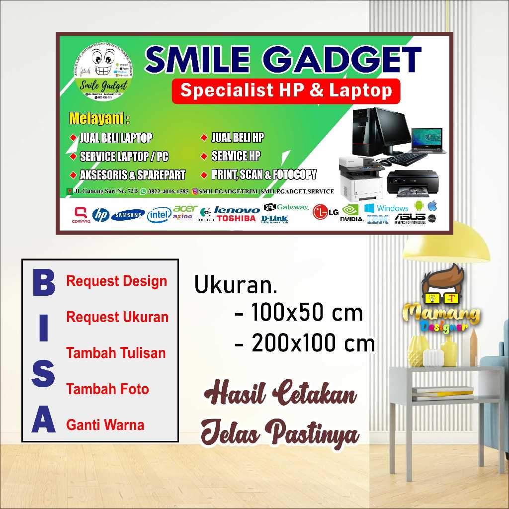 Jual Banner Spanduk Custom Service HP dan Service Laptop | Shopee Indonesia