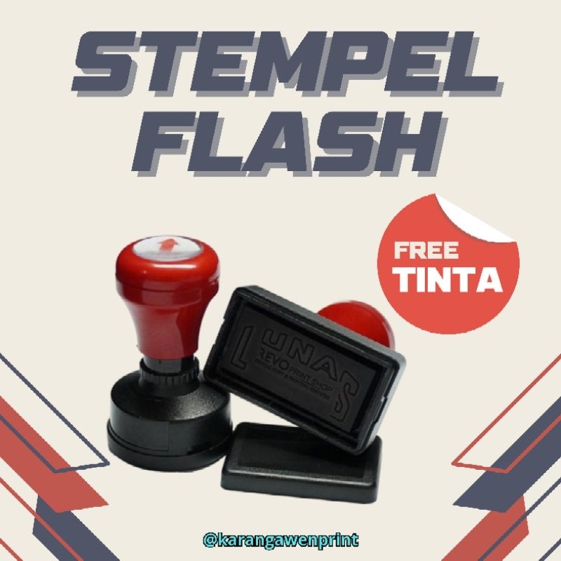 Jual Cetak stempel flash/Stempel murah/stempel custom | Shopee Indonesia
