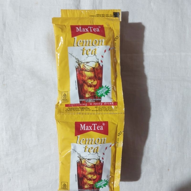 Jual [BELI BANYAK LEBIH HEMAT] MAX TEA LEMON TEA (isi 10 pcs) | Shopee ...