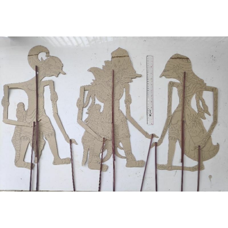 Jual wayang custom Rama,Sarpakenaka, Janoko, Arjuna, Werkudara ukuran ...