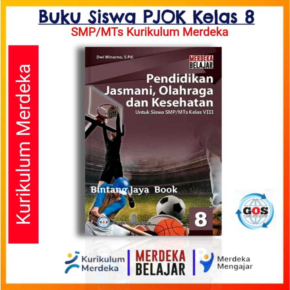 Jual Penerbit GOS Buku Siswa PJOK SMP Kelas 8 Kurikulum Merdeka - Buku PJOK Kelas 8 SMP/MTs ...
