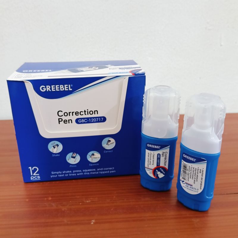 Jual CORRECTION PEN / TIP EX MATA BESI - GREEBEL GBC-120717 | Shopee ...