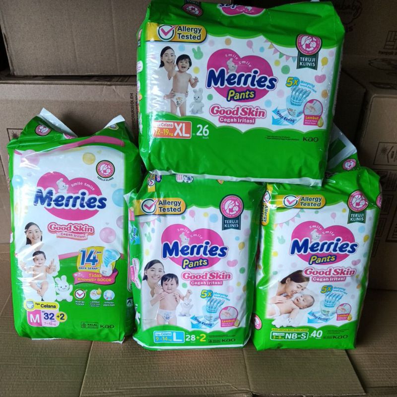 Jual MERRIES PANTS NBS40 M32 L28 XL26 XXL18 | Shopee Indonesia