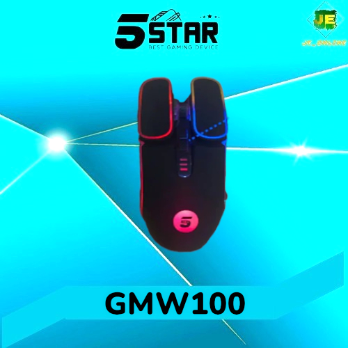 Jual 5Star Mouse Wireless Gaming GMW100 Type-C Fast Charging 1600DPI ...