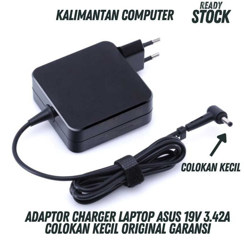 Jual Adaptor Charger Asus 19V 3.42A 65WATT DC JACK 4.0 X 1.35MM ...