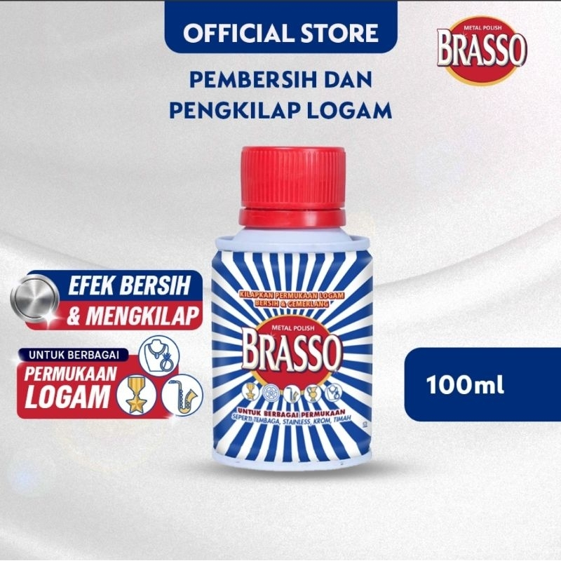 Jual Brasso Metal Polish 1oo Ml Penghilang Karat Cairan Pengkilap Logam