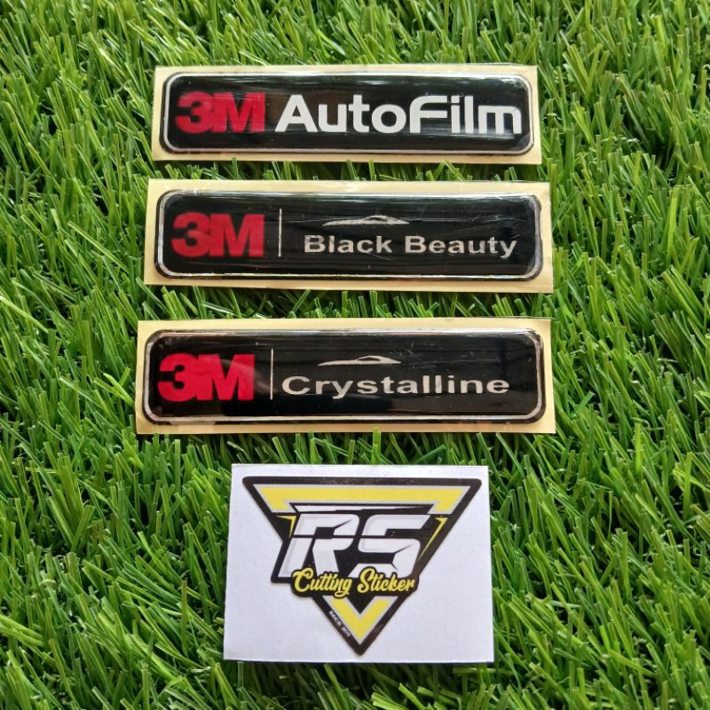 Jual sticker emblem 3M Auto Film 3M Black Beauty 3M Crystalline | Shopee Indonesia
