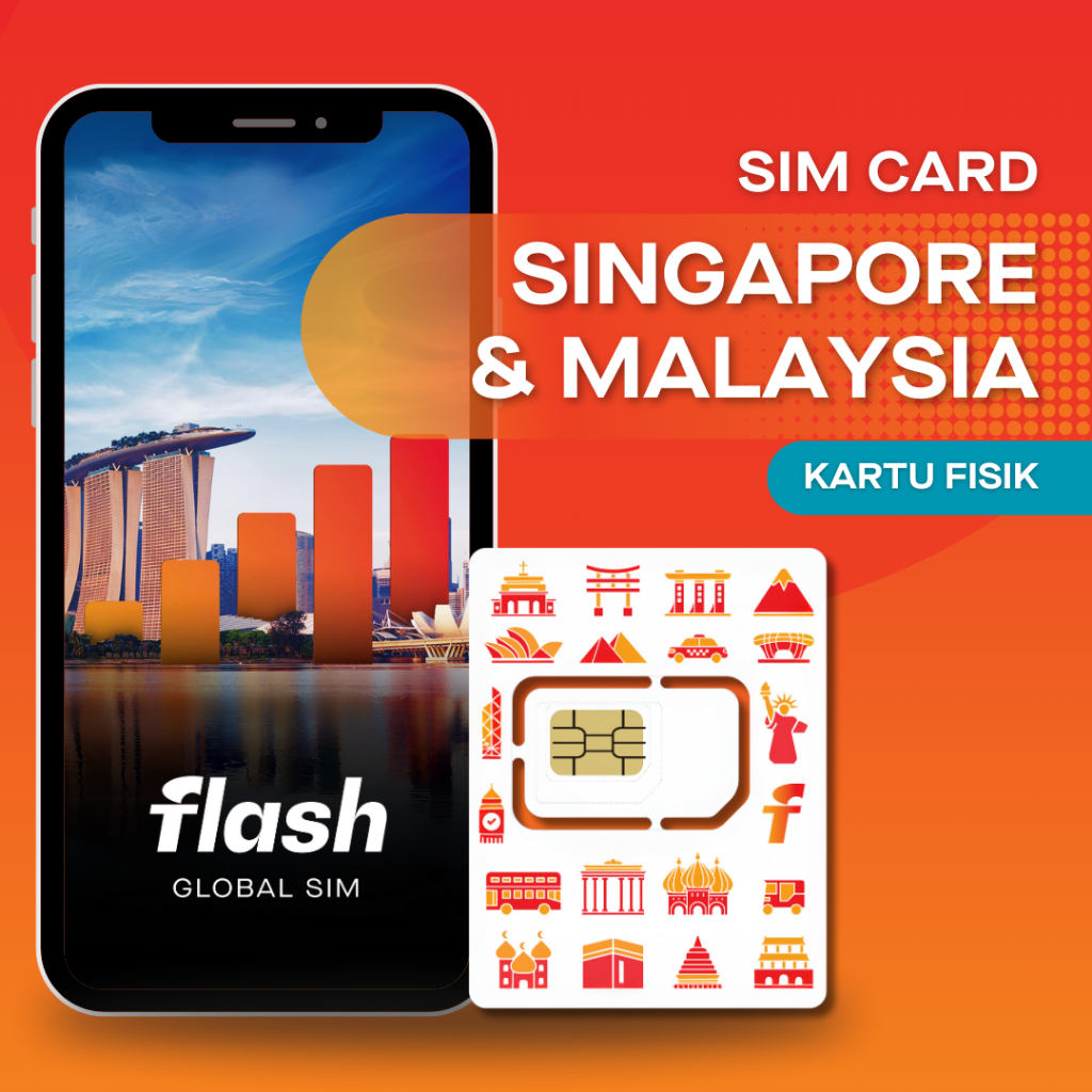 Jual SIM card Singapore & Malaysia Unlimited Data Flash Global SIM ...