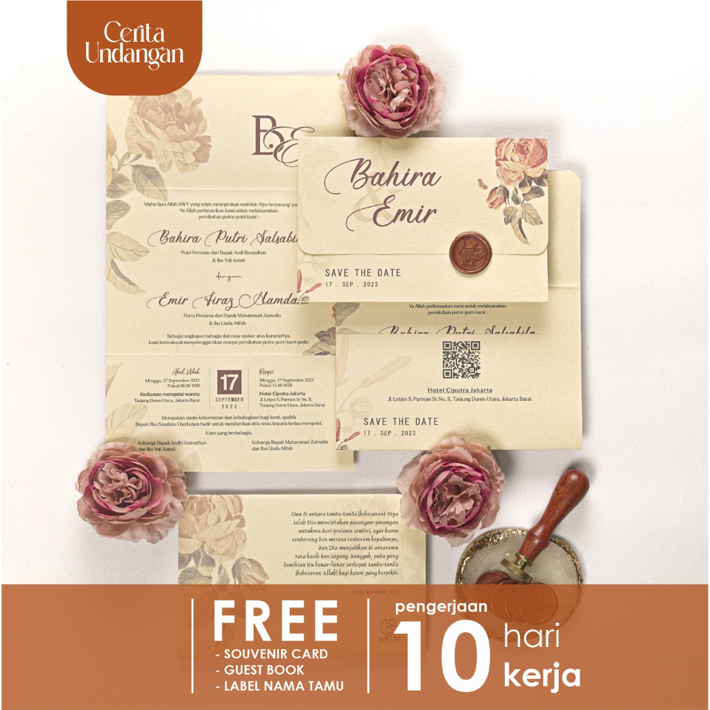 Jual Undangan Pernikahan aesthetic I Aurora pack I by Cerita Undangan ...