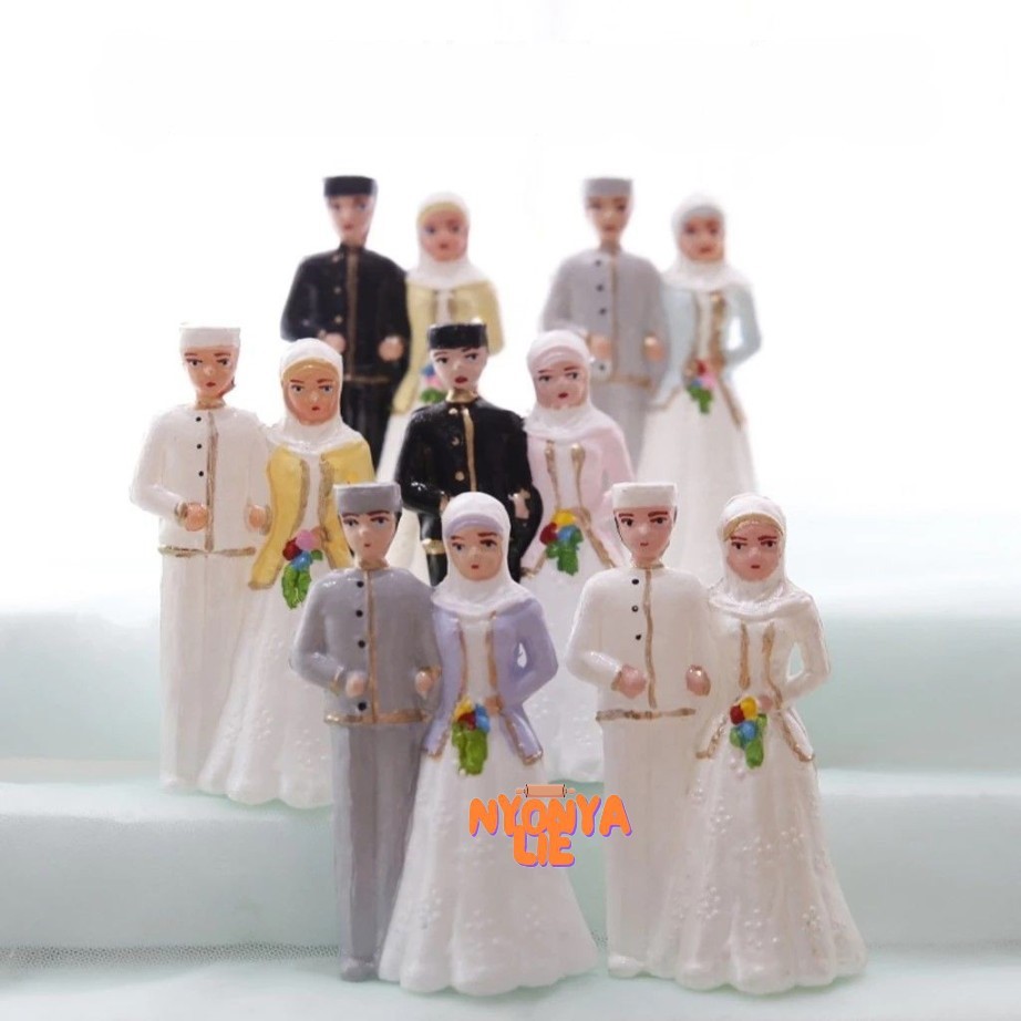 Jual CWI01 Cake Topper Wedding Islami Nikah Tunangan Kue Pengantin ...