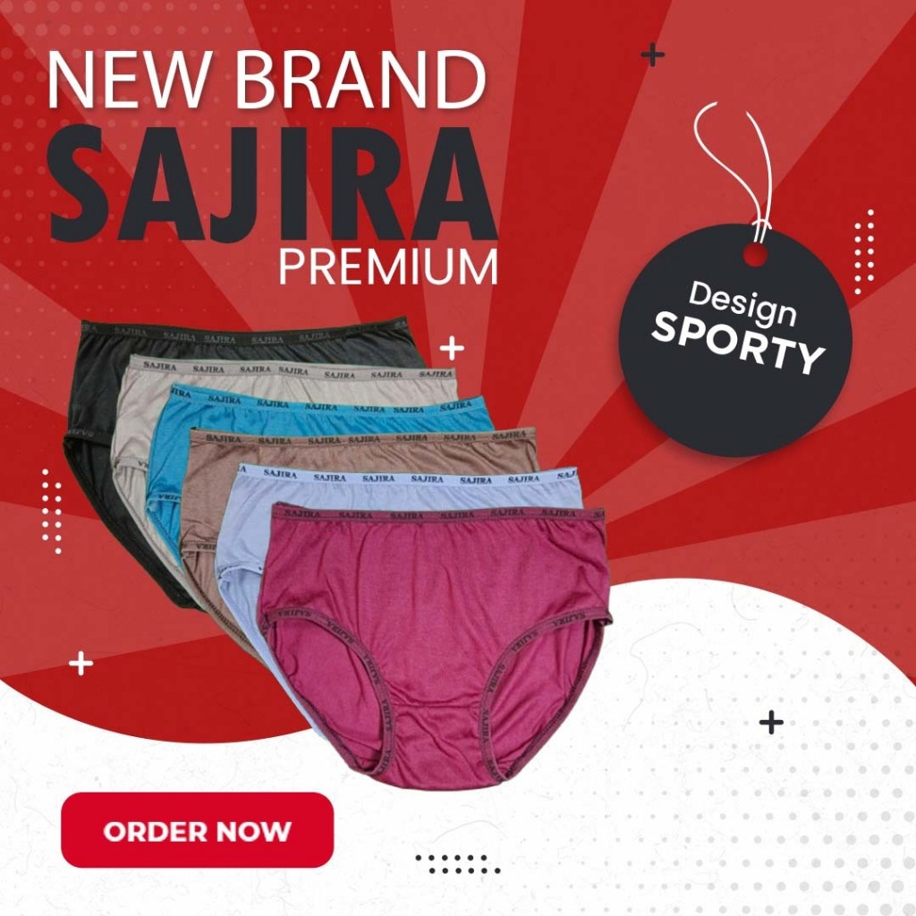 Jual Sajira Sporty - 15222 (6Pcs), Celana Dalam Wanita Sporty berbahan ...