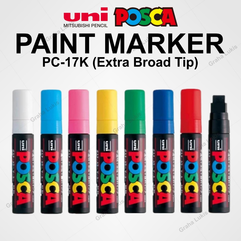 Jual Uni Posca Paint Marker PC-17K Extra Broad Tip | Shopee Indonesia