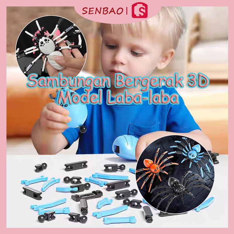 Jual SENBAO Mainan Laba-laba Pergeseran Bentuk Bergerak Multi-Sendi ...