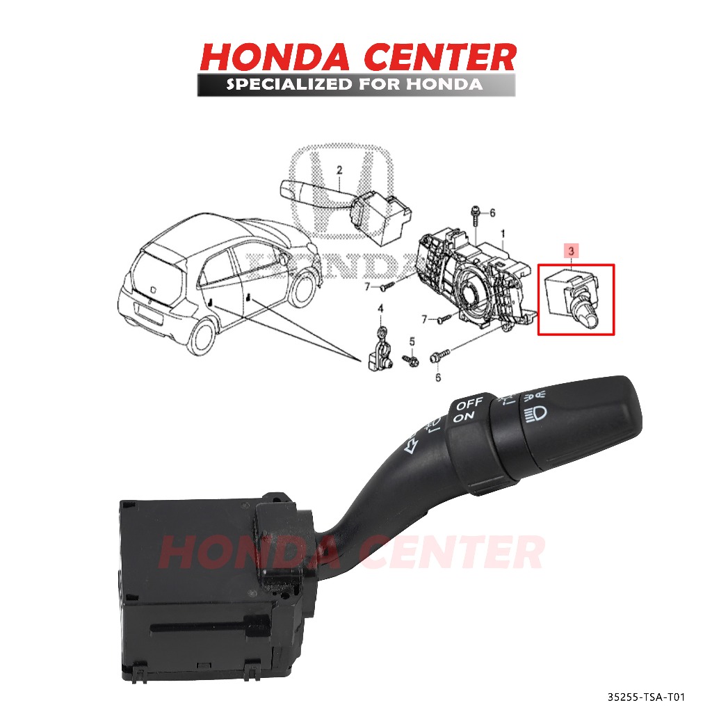 Jual Saklar Lampu Dim Stik Lampu Switch Lampu Brv Brio 2014 2015 2016 ...
