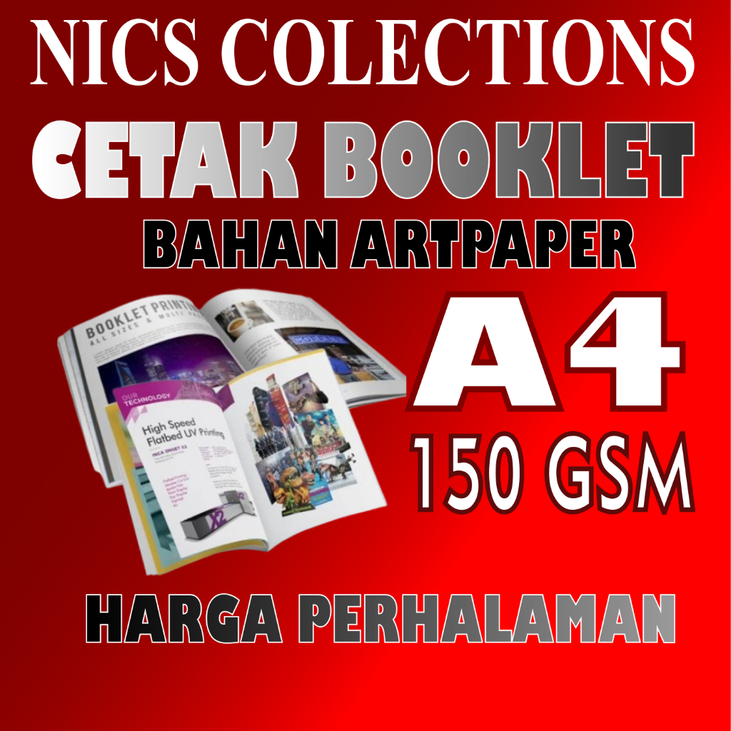 Jual CETAK BOOKLET A4 ARTPAPER 150 gsm | Shopee Indonesia