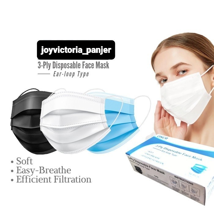 Jual MASKER MULUT DISPOSABLE 3 PLY 50 PCS/MASKER PENUTUP MULUT | Shopee ...