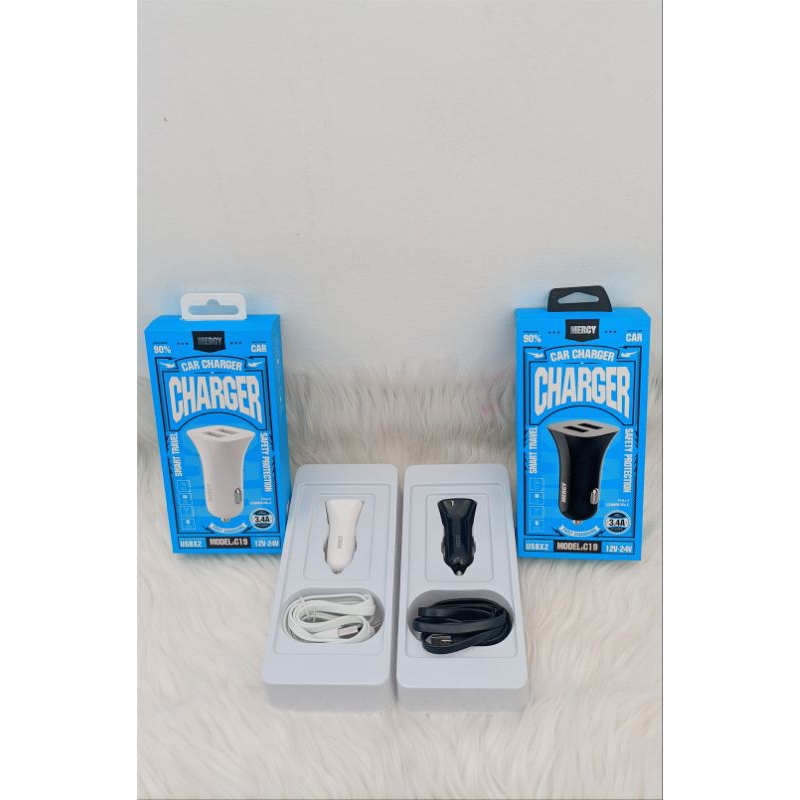 Jual Car charger | Charger mobil MERCY C-19 (micro/type c) | Shopee ...