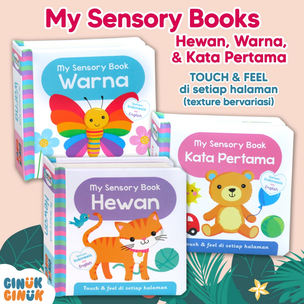 Jual My Sensory Book KATA PERTAMA HEWAN WARNA Board Book Touch Feel ...