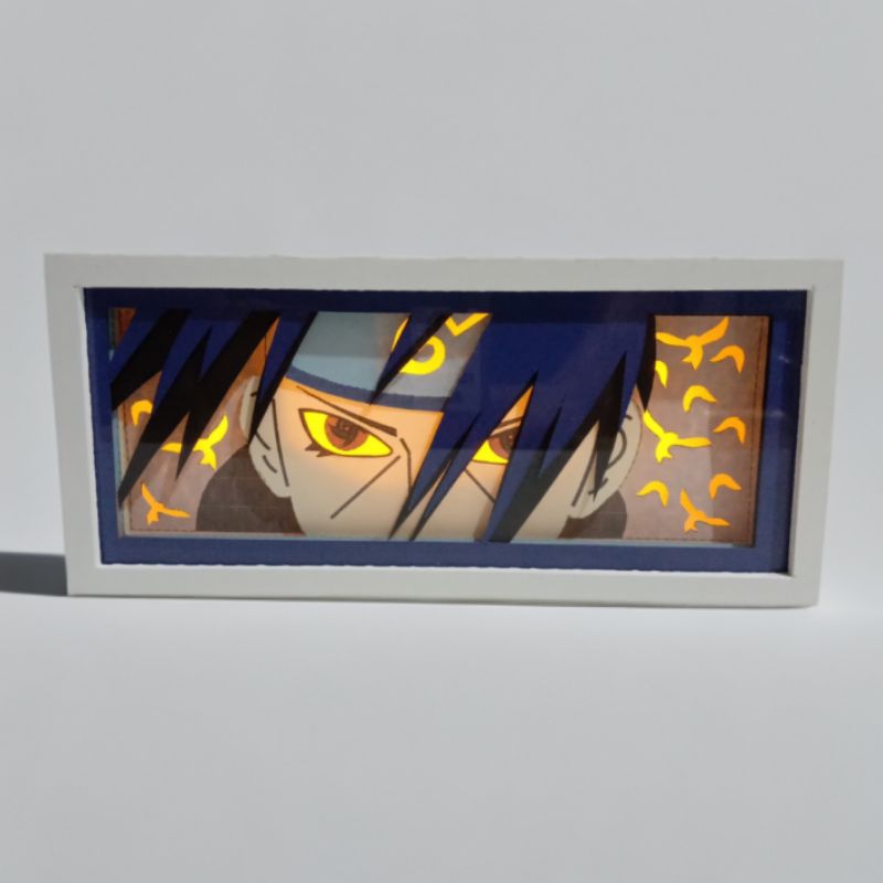 Jual Lampu LED Anime Lightbox 3D Naruto - Itachi Uchiha Light Box ...