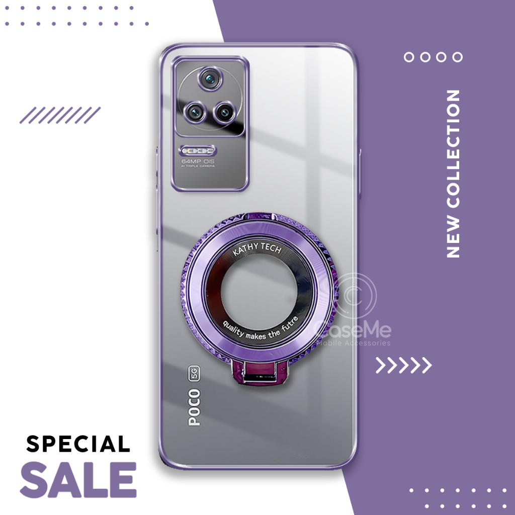 Jual Case Xiaomi Poco F4 5G Softcase Plating Luxury Dengan Ring ...