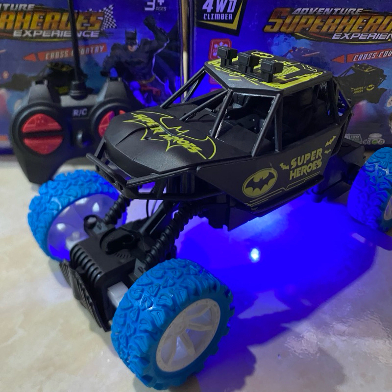 Jual MOBIL REMOTE CONTROL, RC SUPERHERO ADVENTURE MONSTER LED | Shopee ...