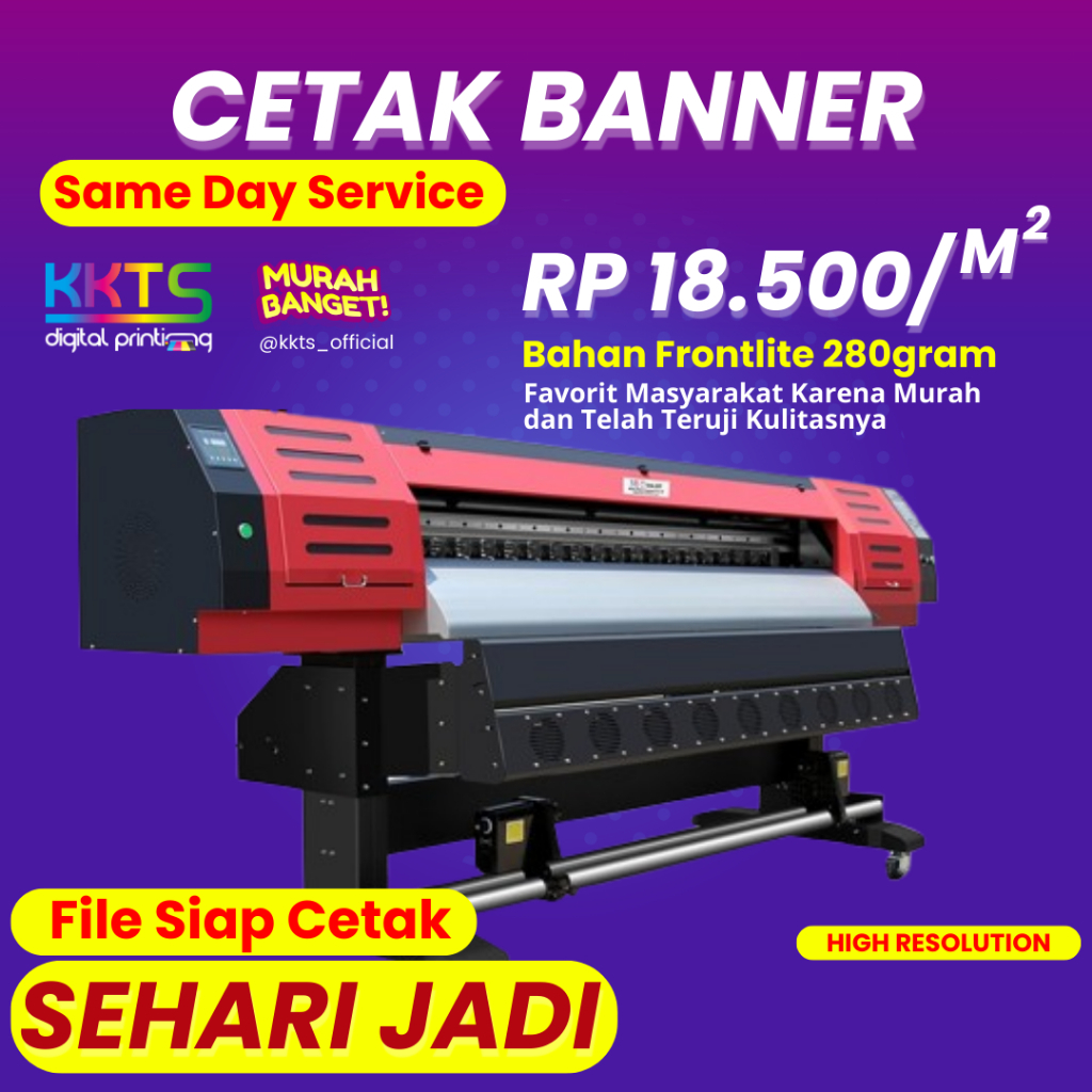 Jual CETAK BANNER, SPANDUK, BALIHO, BACKDROP TAJAM PEKAT SEHARI JADI MURAH DAN RAMAH UMKM 280gr ...