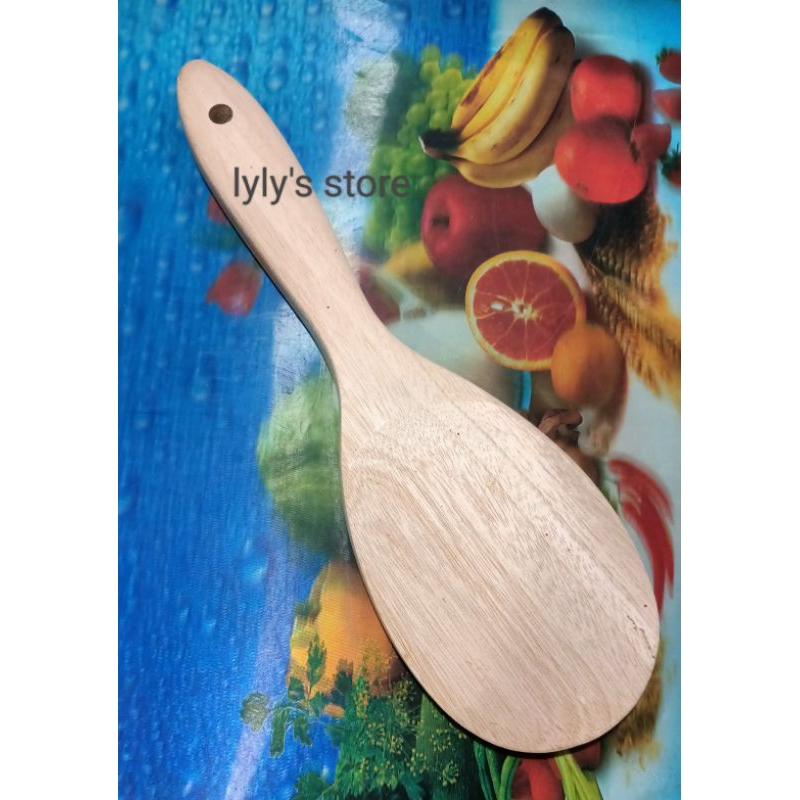 Jual CENTONG NASI KAYU BESAR ENTONG KAYU BESAR | Shopee Indonesia