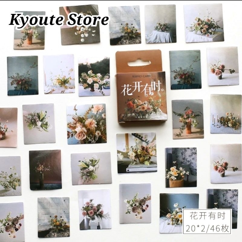 Jual 46 pcs Sticker Flower Bouquet Bunga Dekorasi Planner Journal Diary ...